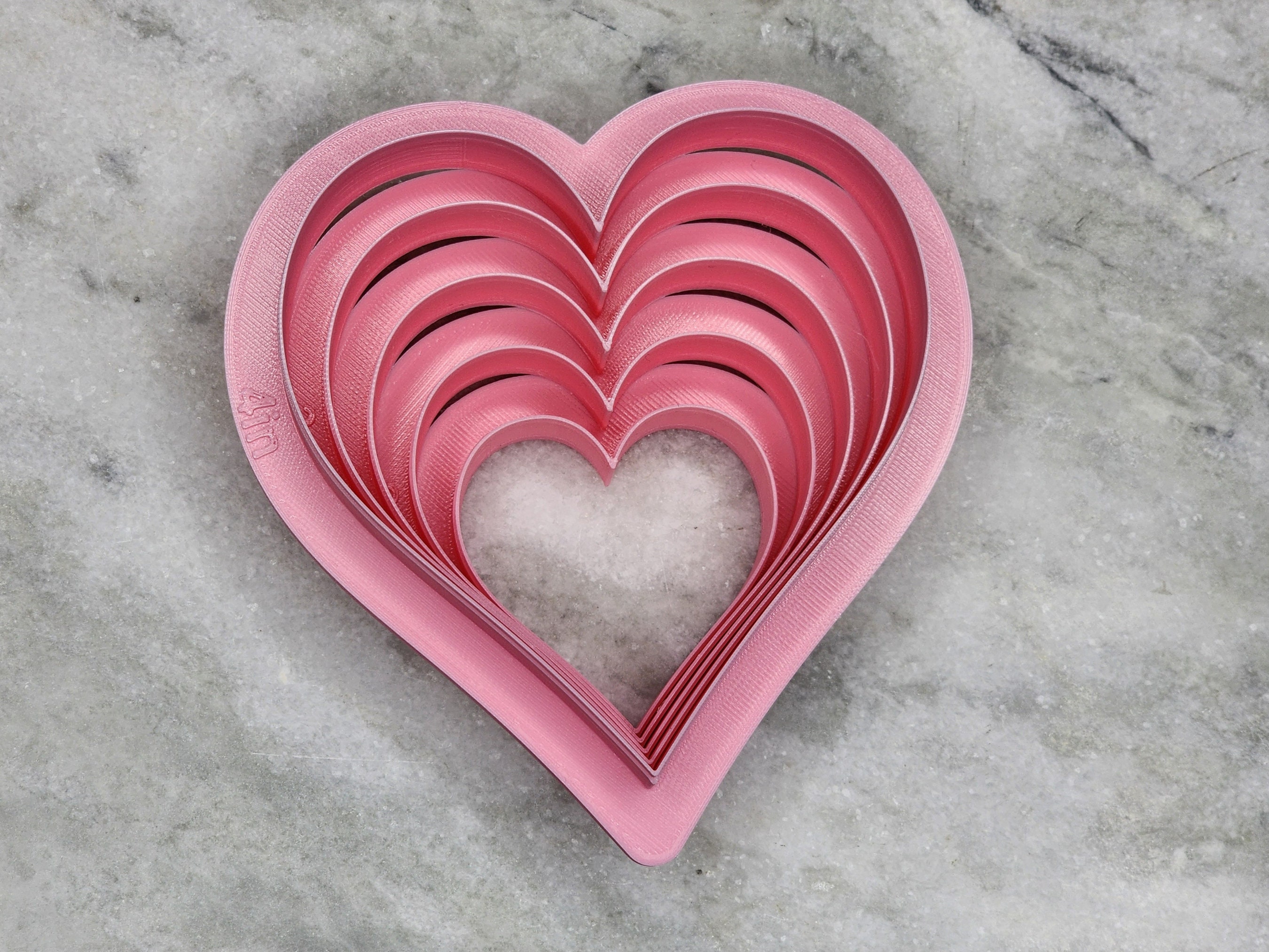 Heart Cookie Cutter 3D Printed Heart Cookie Cutter Cookie Cutter Set - Etsy