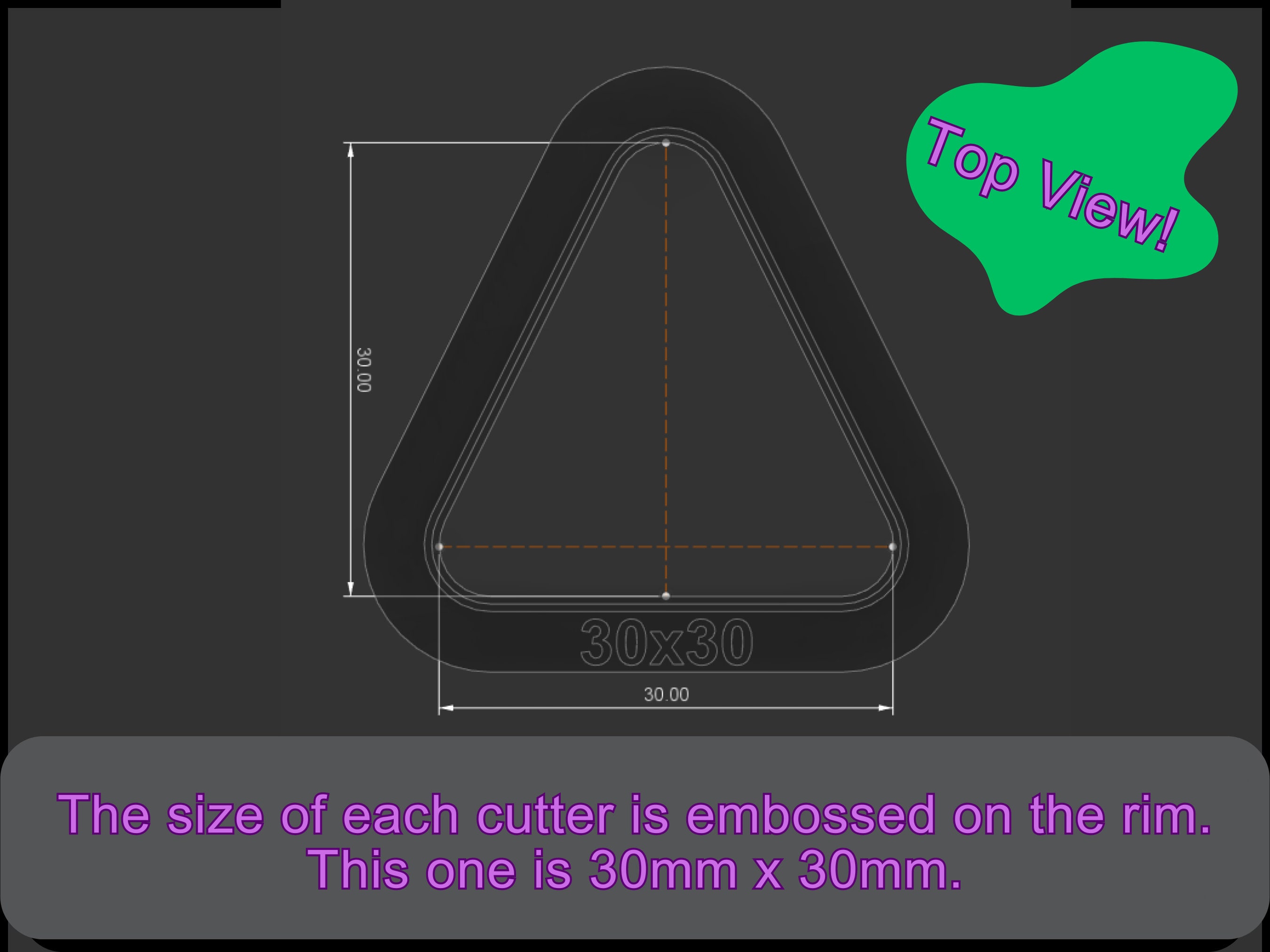 Triangle Clay Cutter Rounded Triangle Cutter for Jewelry Making Polymer ...