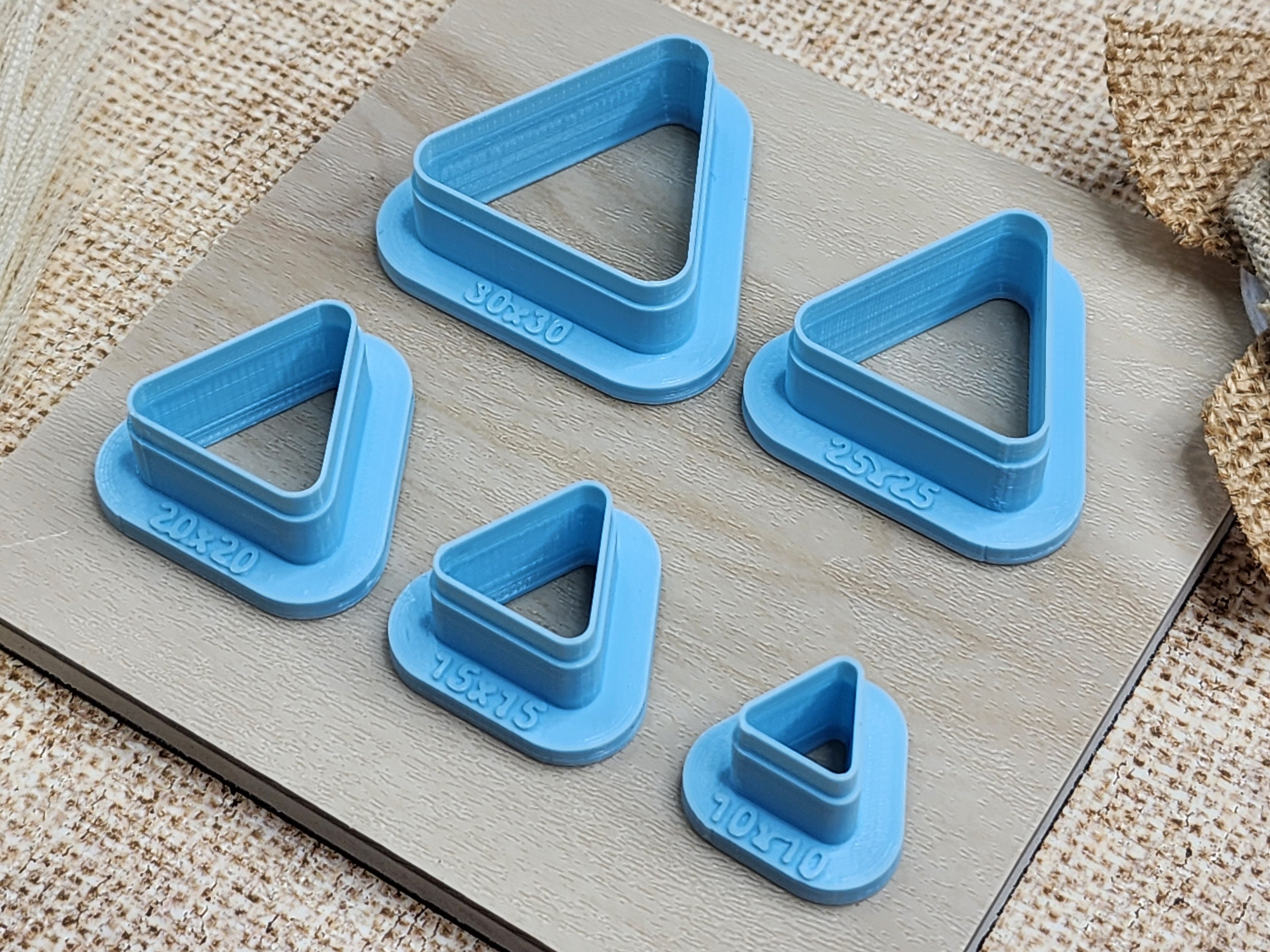 Triangle Clay Cutter Rounded Triangle Cutter for Jewelry Making Polymer ...