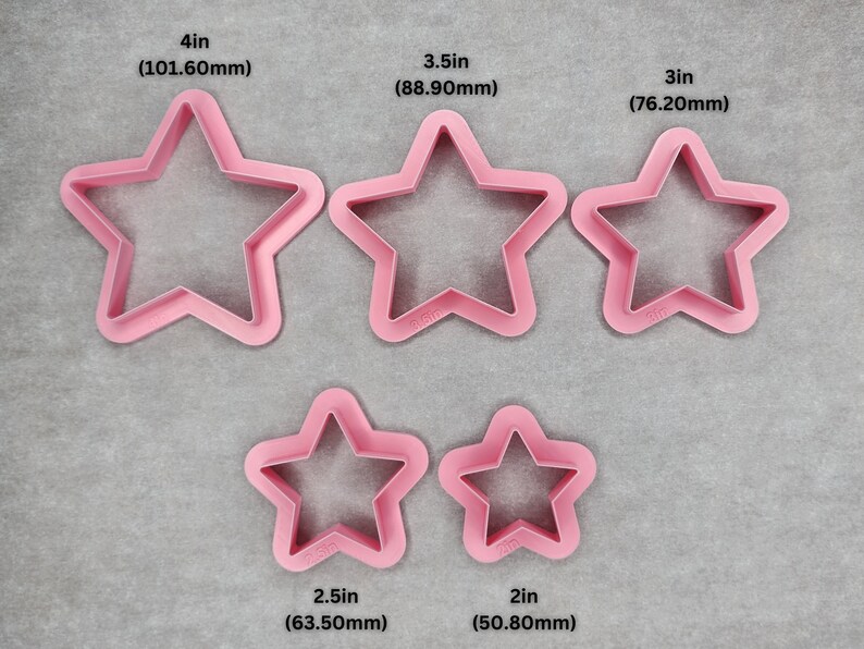 Star Cookie Cutter 3D Printed Star Cookie Cutter - Etsy
