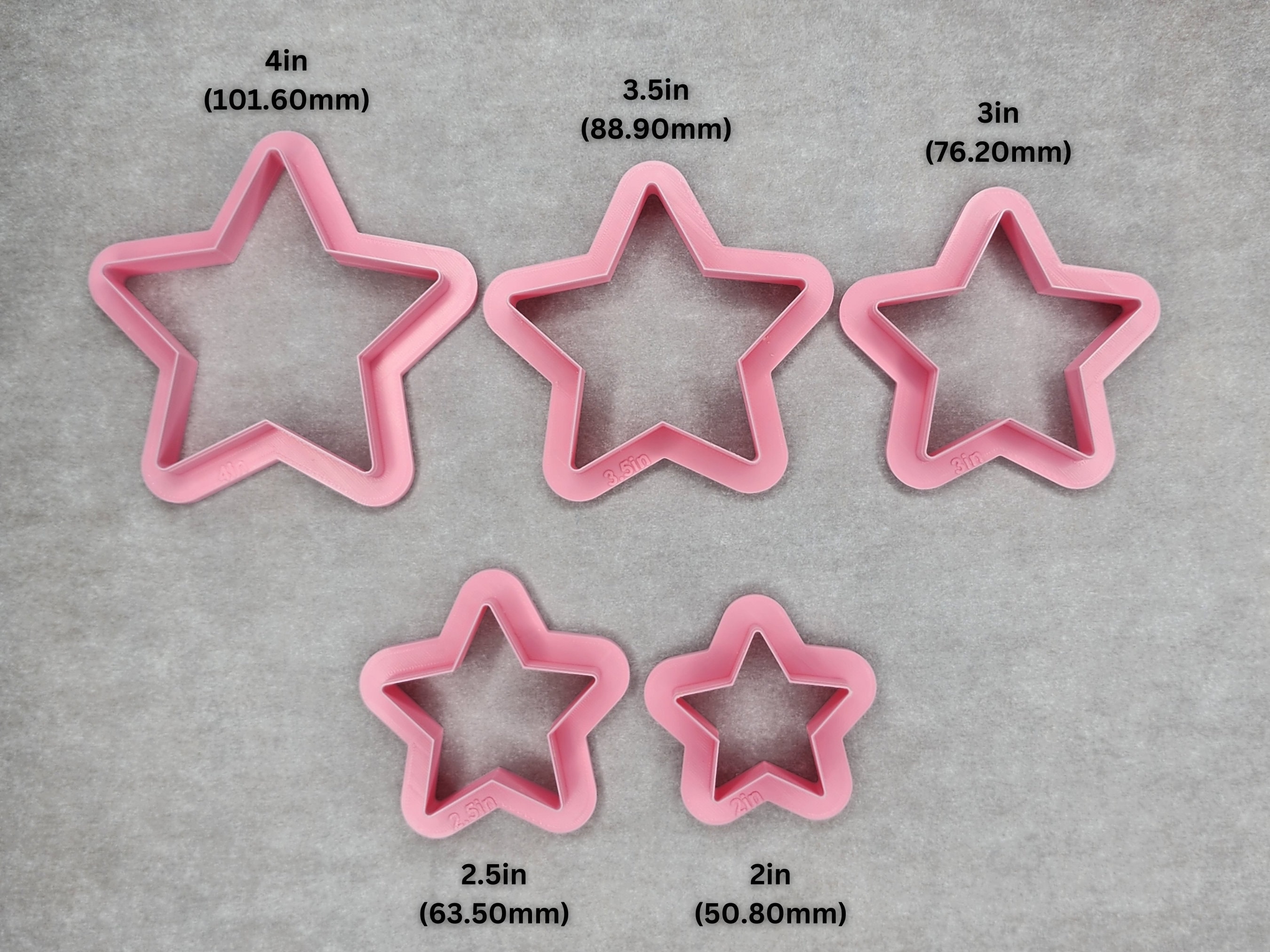 Star Cookie Cutter 3D Printed Star Cookie Cutter - Etsy