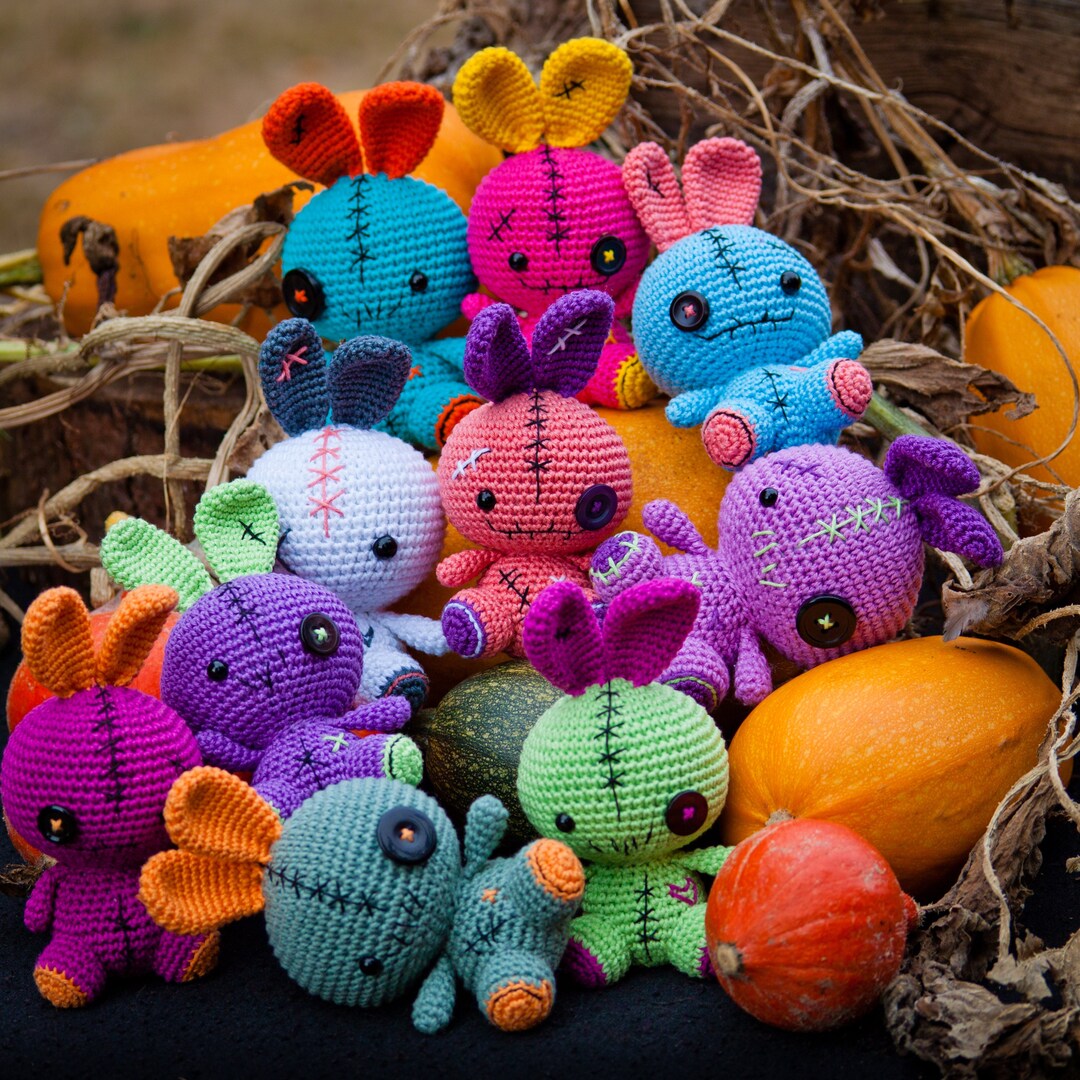 Cute Voodoo Bunny Crochet Zombie Bunnies Soft Toy Plushies Rabbits ...
