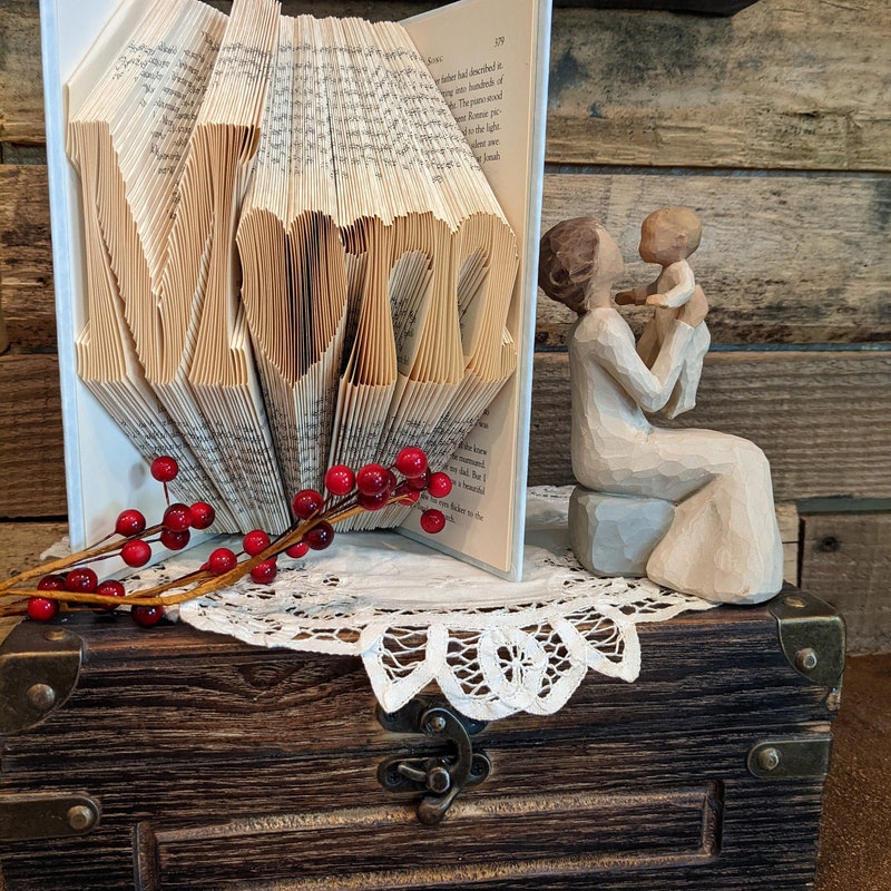 Folded Book Sculpture - Etsy