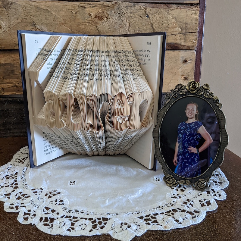 Folded Book Sculpture - Etsy