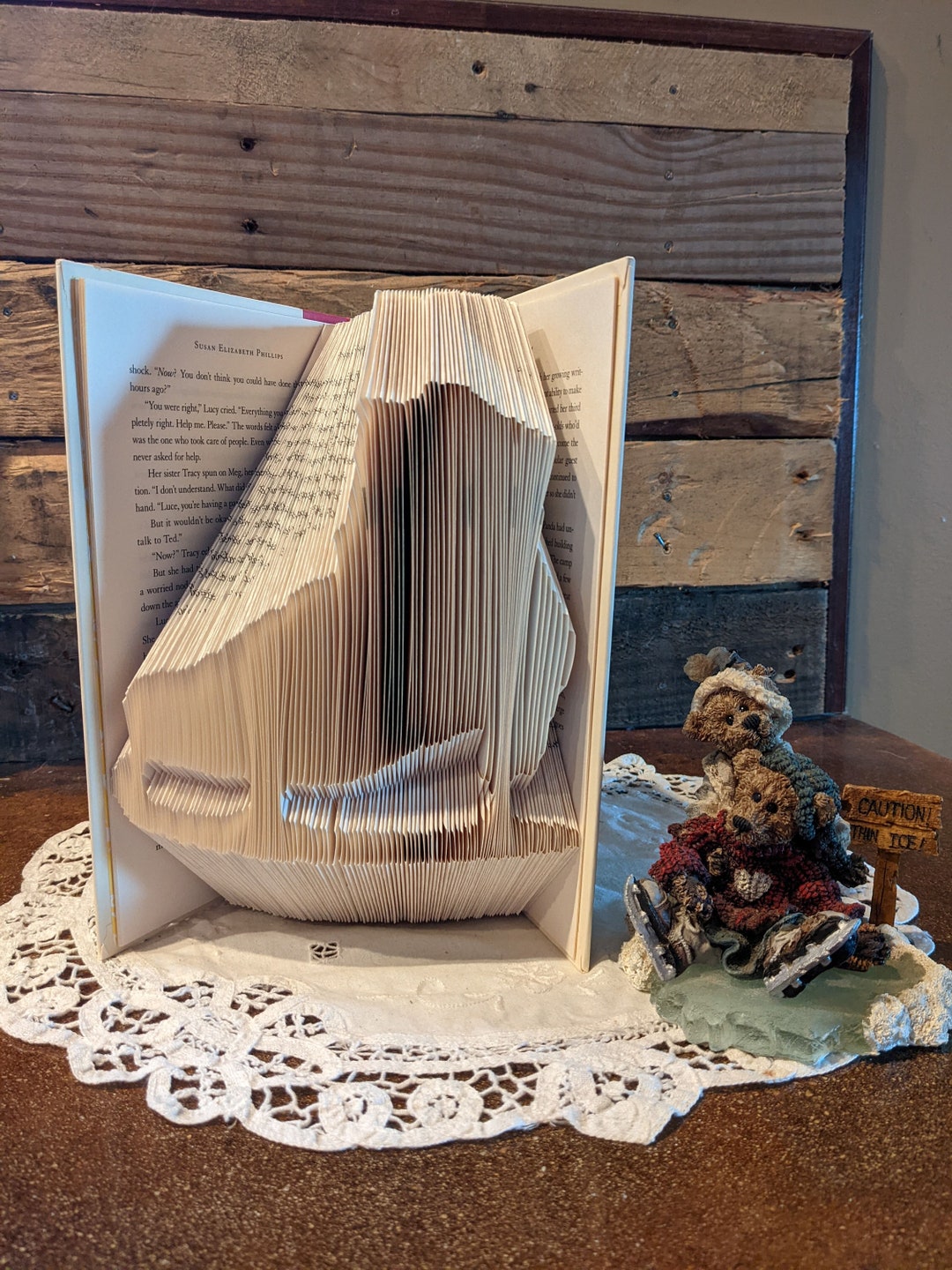 Ice Skate Folded Book - Etsy