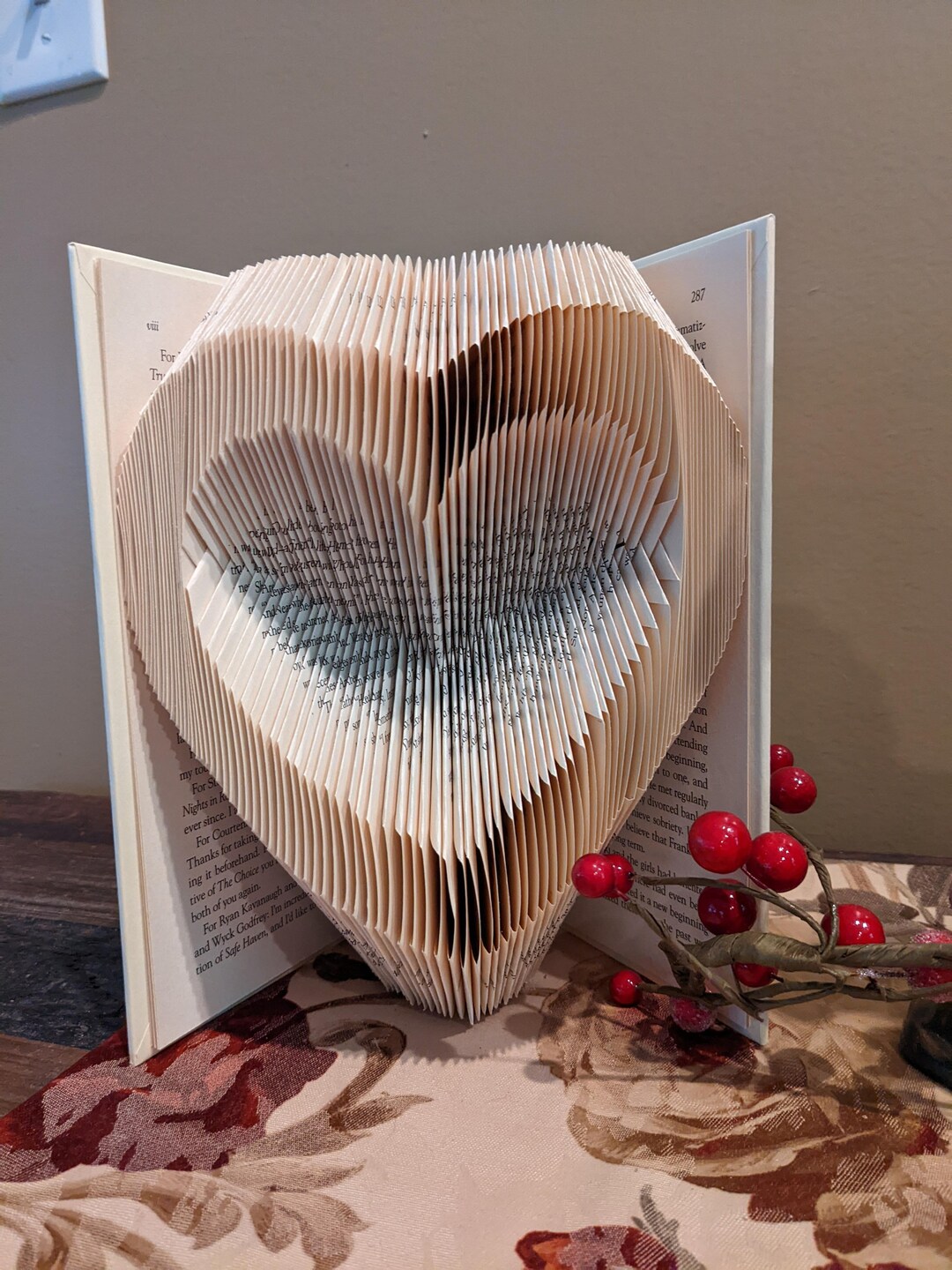 Heart Folded Book - Etsy