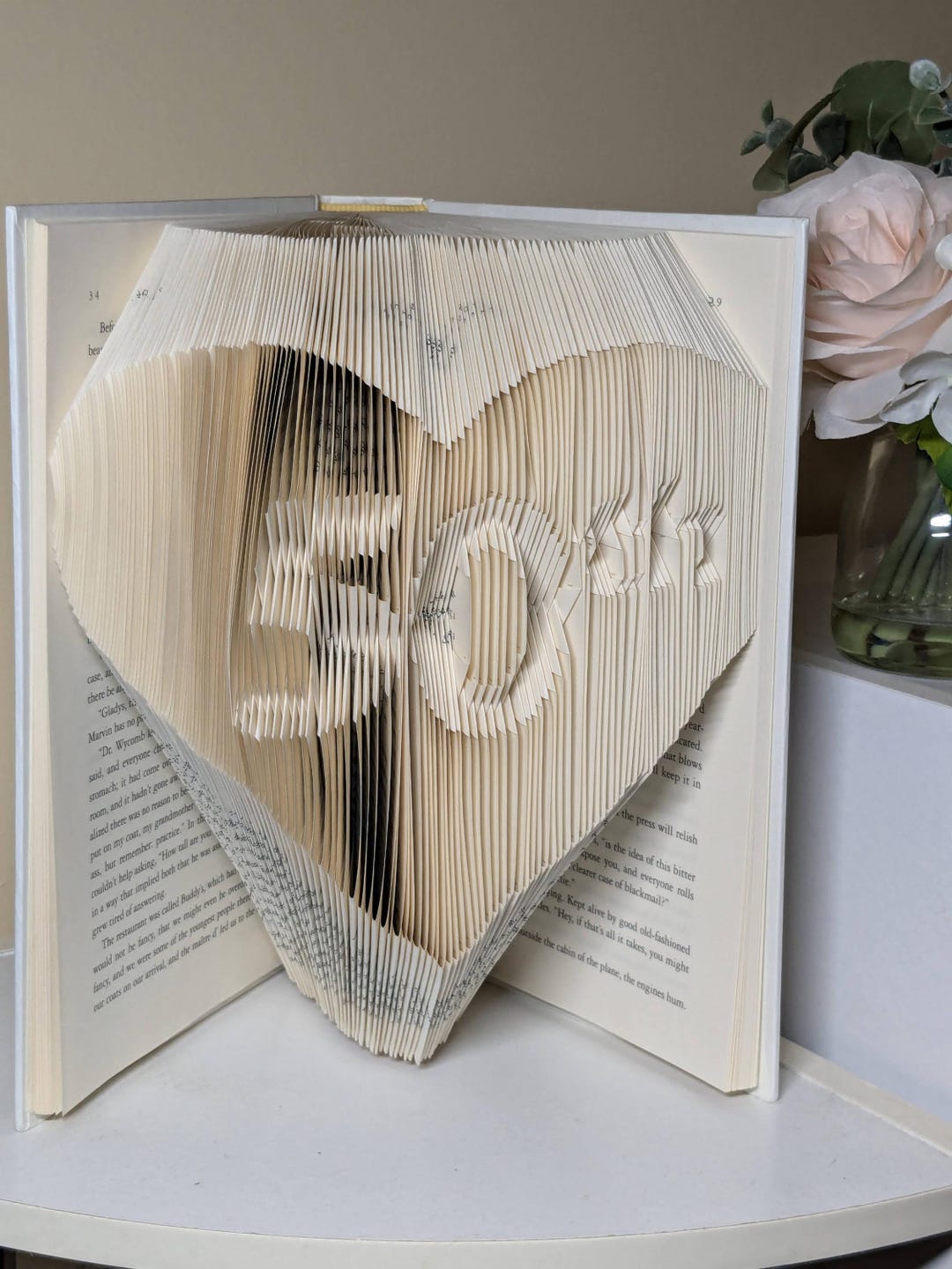 50th Heart Folded Book - Etsy