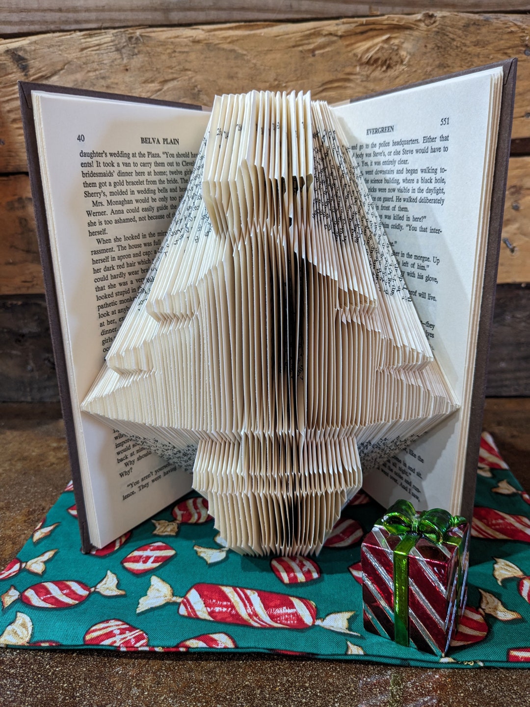 Christmas Tree Folded Book - Etsy