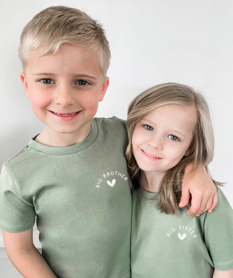 Organic Cotton Big Sister Shirt Super Soft Sister T-shirt - Etsy
