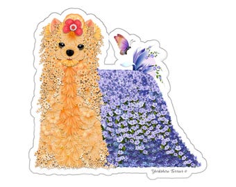 Yorkie Sticker / Cut Yorkshire Terrier/ Diary Sticker - Etsy