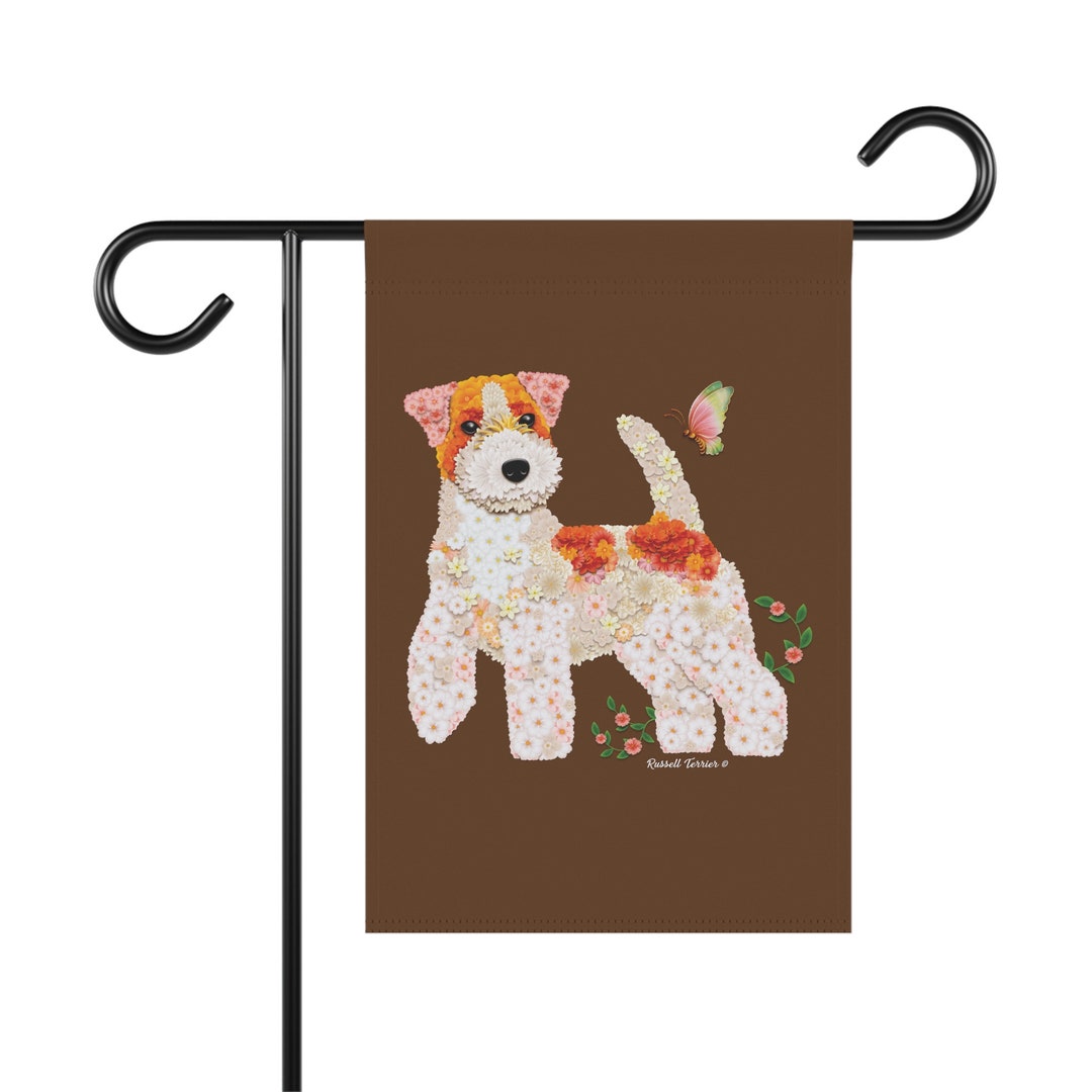 Russell Terrier Garden & House Banner (pole Not Included) - Etsy