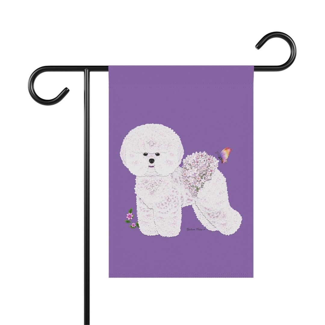 Bichon Frise Garden & House Banner pole Not Included - Etsy