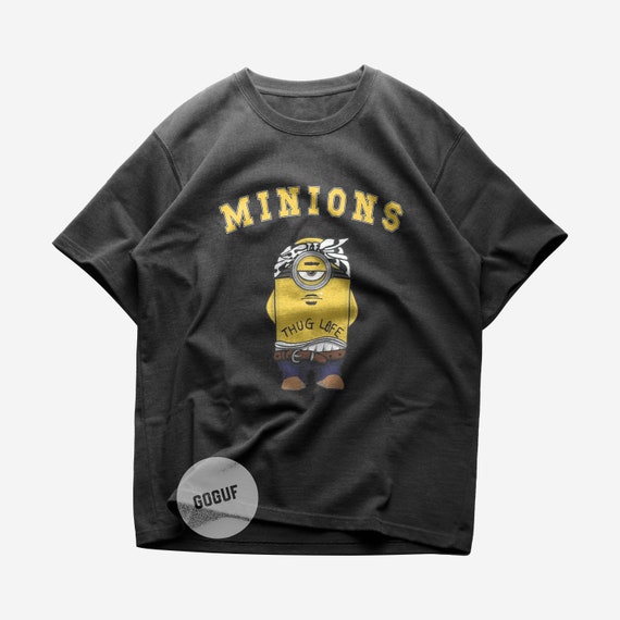 Minions Tupac Shakur Thug Life Tshirt Biggie Oldschool - Etsy Singapore