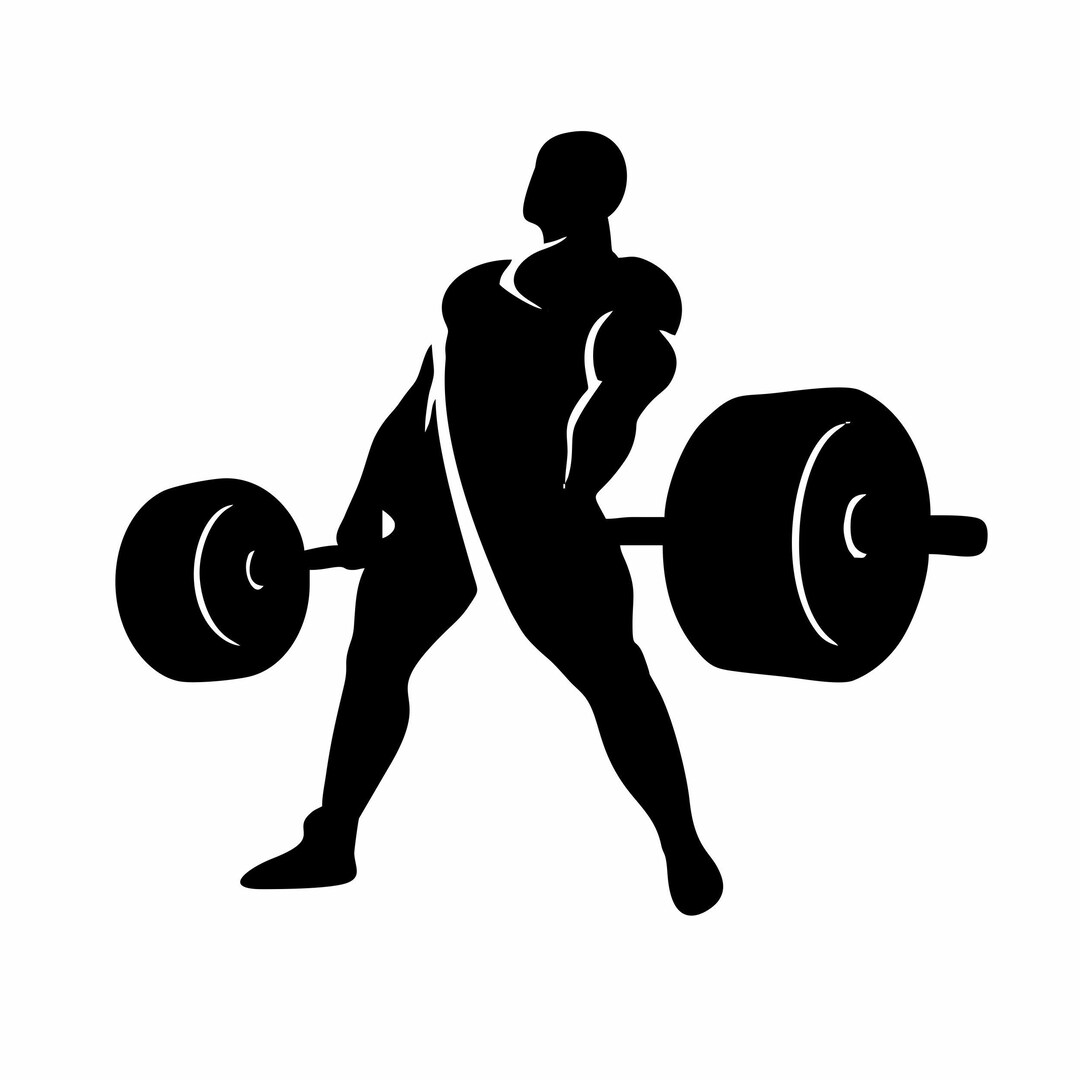 Car Sticker Weightlifting Muscles Sticker 20 X 18 Cm Many Colors ...