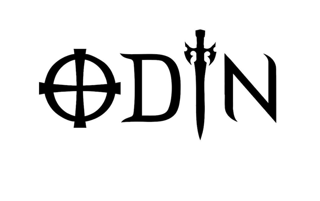 Odin Lettering Viking Sticker 15 X 7 Cm Vehicle Sticker Fun, Lettering ...