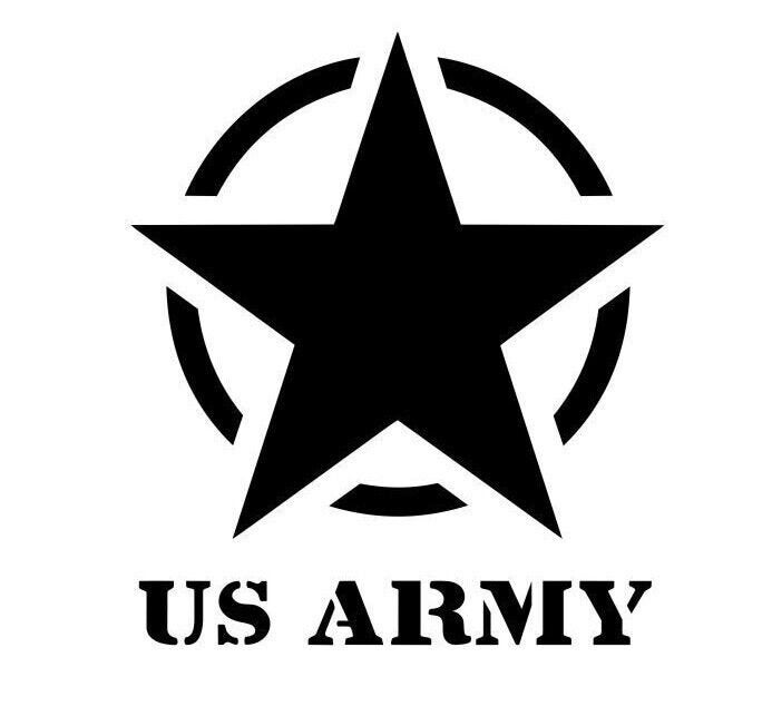 US Army Star Sticker Jeep Off-road Vehicle Various Sizes Car Car ...