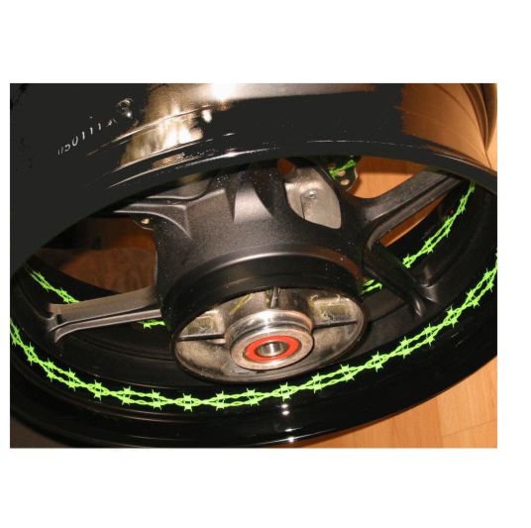 Barbed Wire Rim Sticker Motorcycle Set of 10 Suitable for One Rim ...