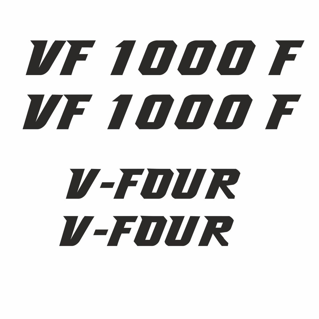 Honda VF 1000 F 1985 Sticker for Classic Bike, Lettering for Motorcycle ...
