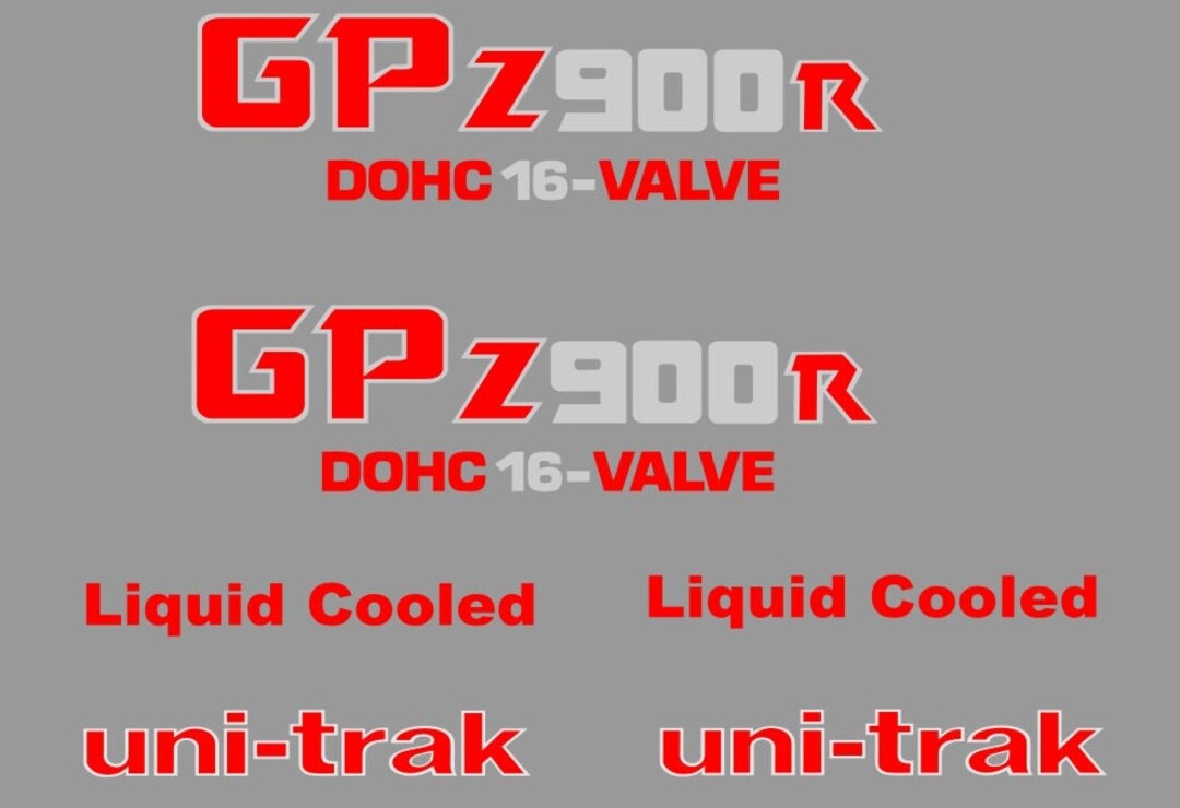 Kawasaki Gpz 900 R A1 Sticker Decal Classic Bike Parts Classic Bike ...