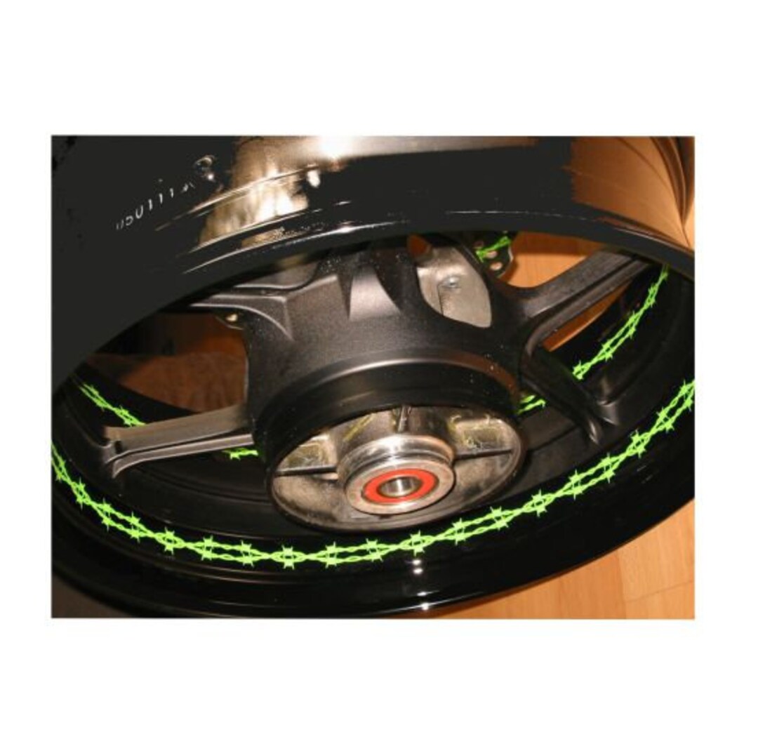 Barbed Wire Rim Bed Stickers Motorcycle Set of 10 Suitable for - Etsy