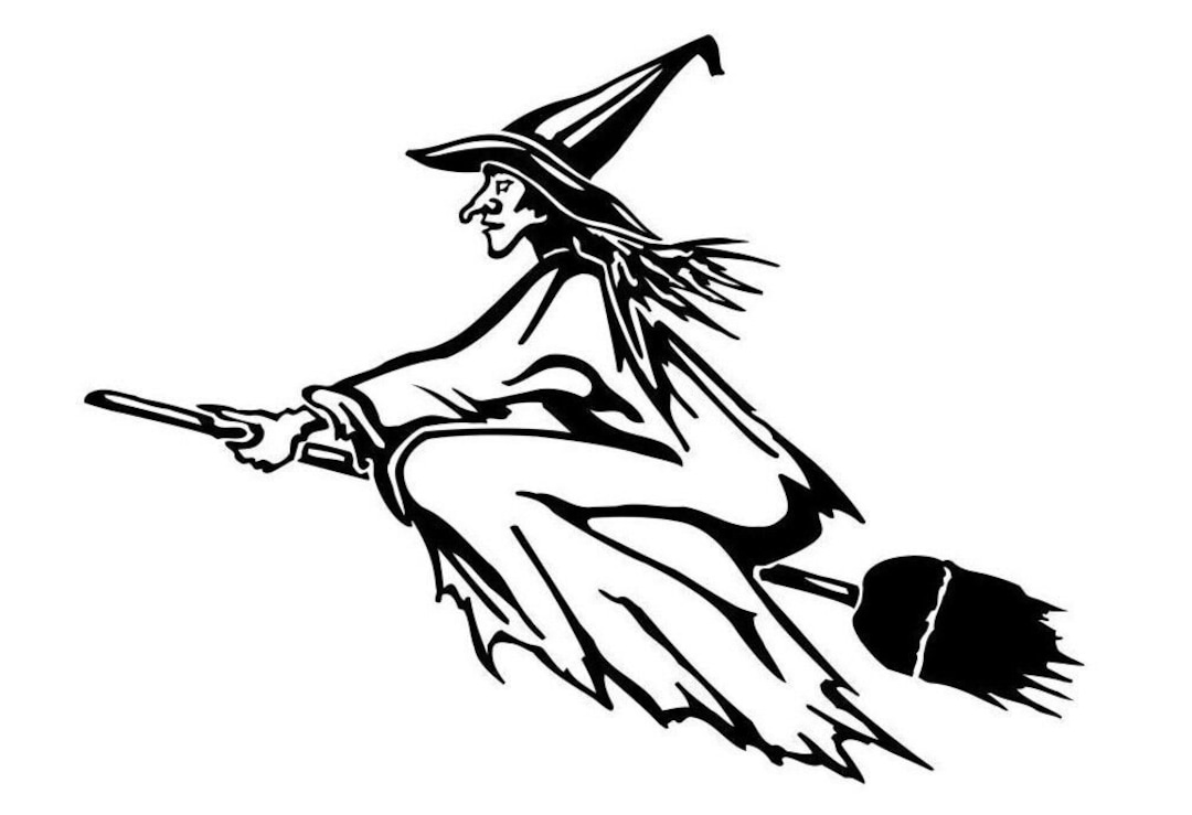 Witch Decal Sticker Various Sizes Motorhome Car Window - Etsy