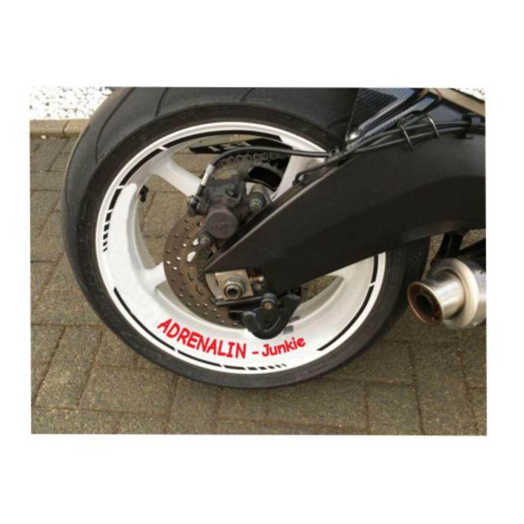 Rim Well Sticker " ADRNALIN - Junkie " Styling Design GP Rim Style ...