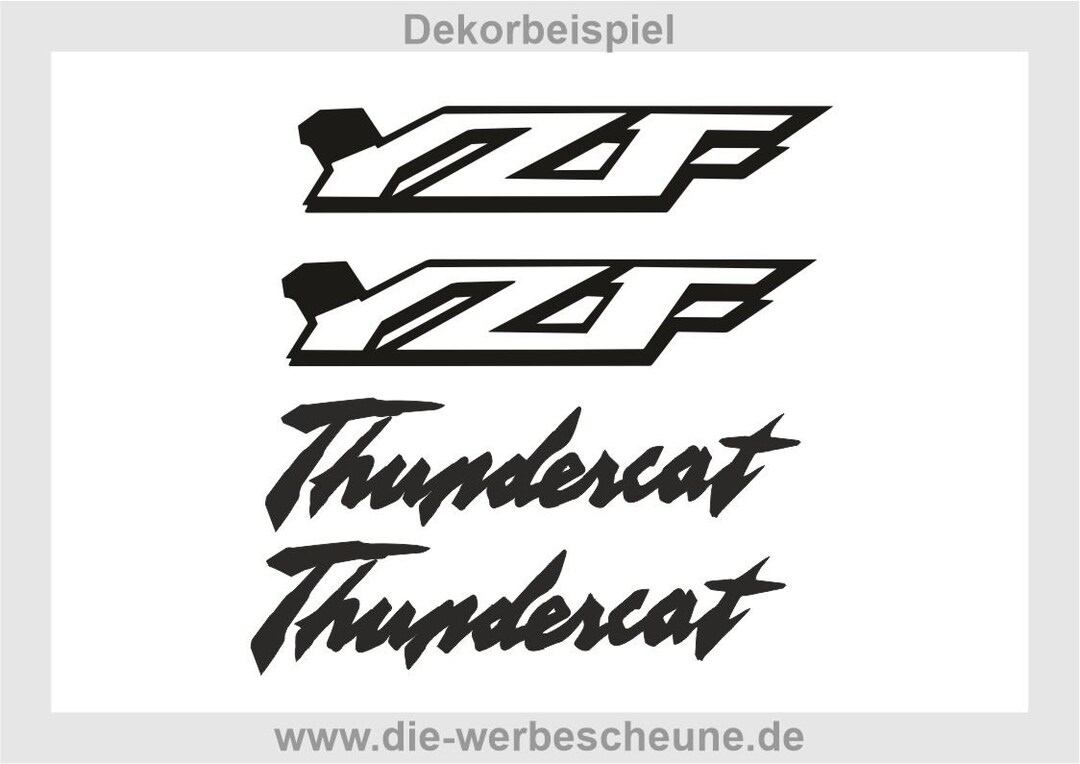 Yamaha YZF Thundercat Matching Sticker Set Decal Accessories - Etsy