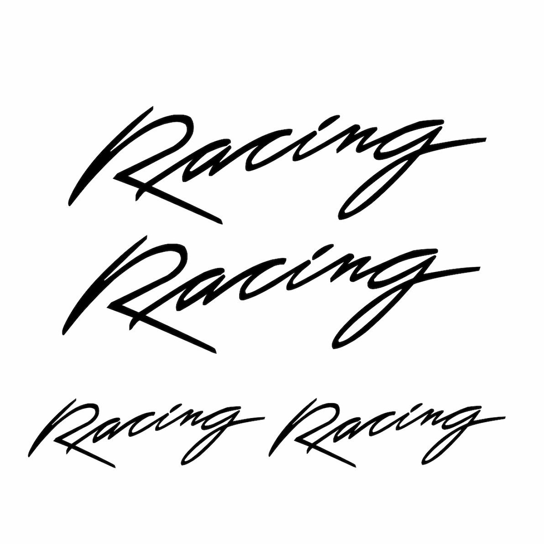 Racing Sticker Set of 4 Motorcycle Sticker Set Many Colors - Etsy