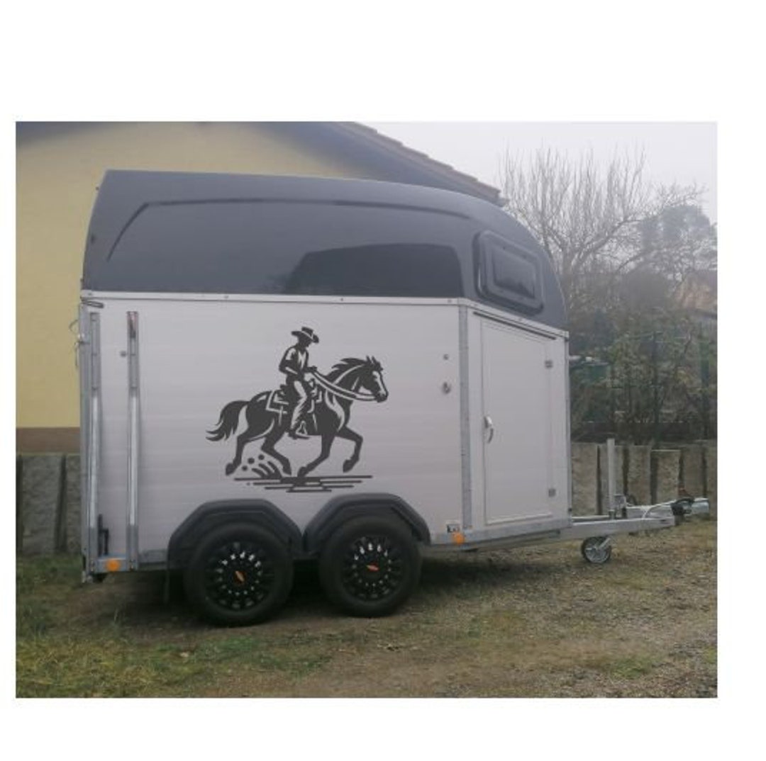 Cowboy Western Sticker for Horse Trailers in Many Colors and Sizes New ...