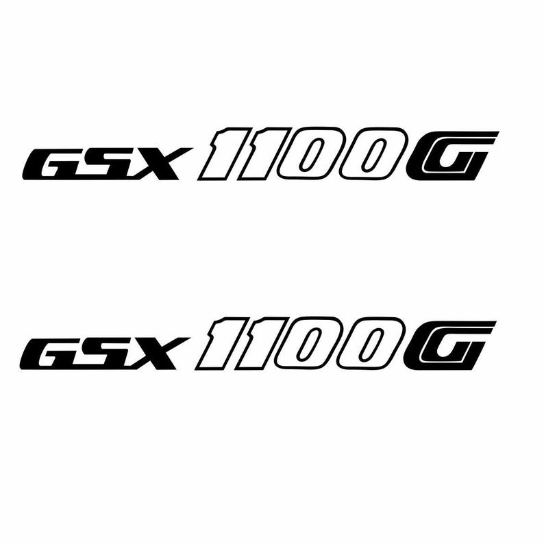 Suzuki GSX1100 G - Outline Font Sticker Decal - Accessories Sticker - Etsy