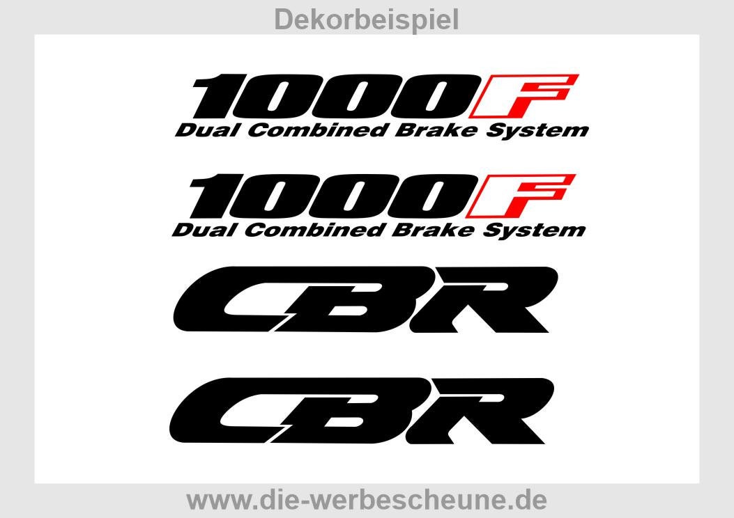 Honda CBR 1000 F Sticker Set Decal Motorcycle Lettering - Etsy