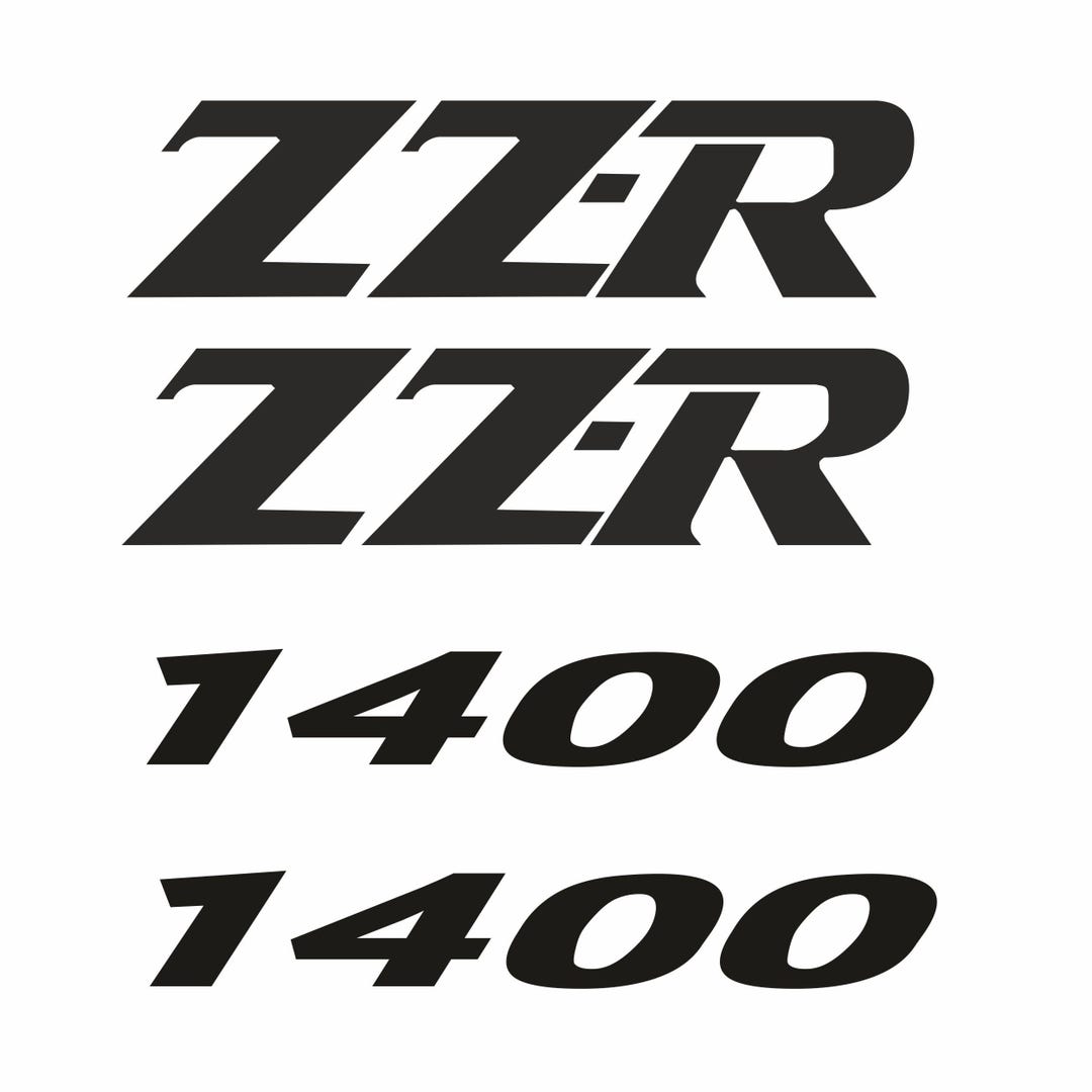 Kawasaki ZZR 1400 Matching Sticker Accessory Decal - Motorcycle ...