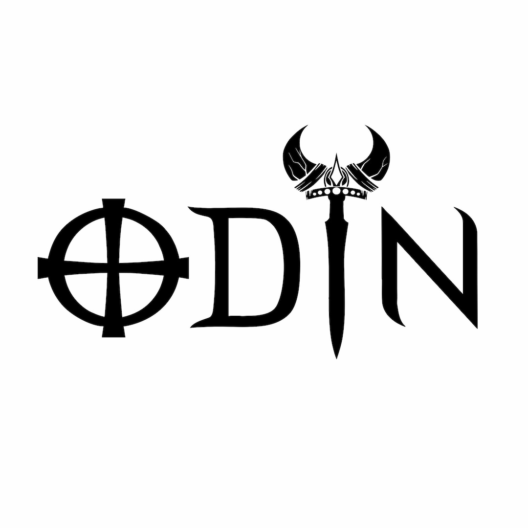 Odin Lettering Viking Sticker 20 X 8.5 Cm Vehicle, Lettering - Etsy