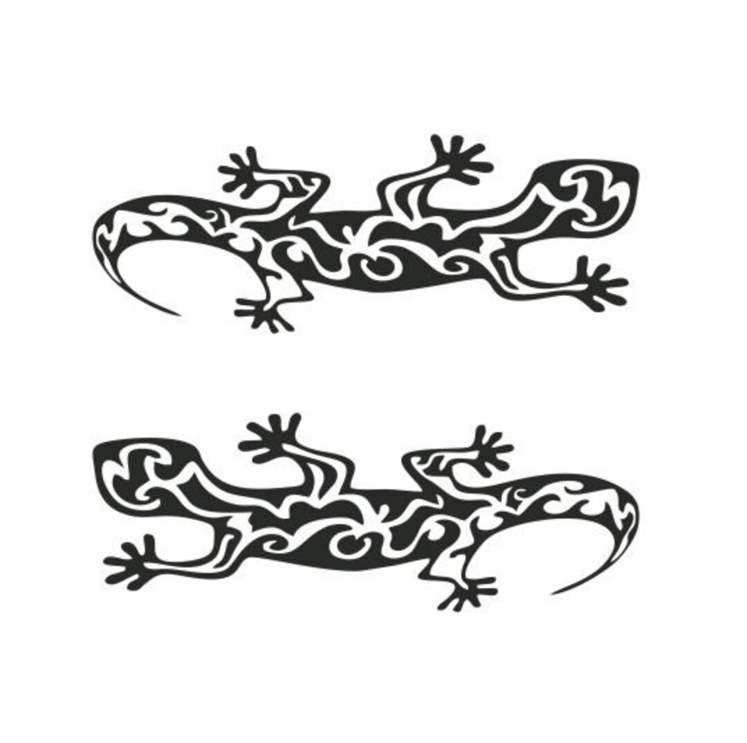 Lizard Gecko Salamander Decal Sticker Set Car, Motorcycle, Many Colors ...