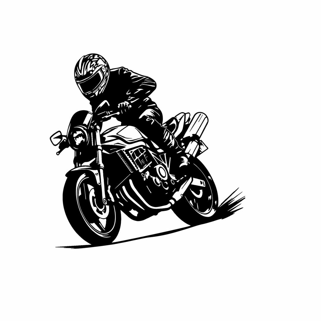Motorcycle Racer Sticker Large for Motorhome Van Sticker, Styling ...