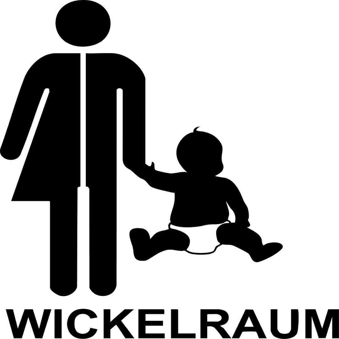 Changing Room Door Sticker Information Sign Pictogram 20 X 20 Many ...