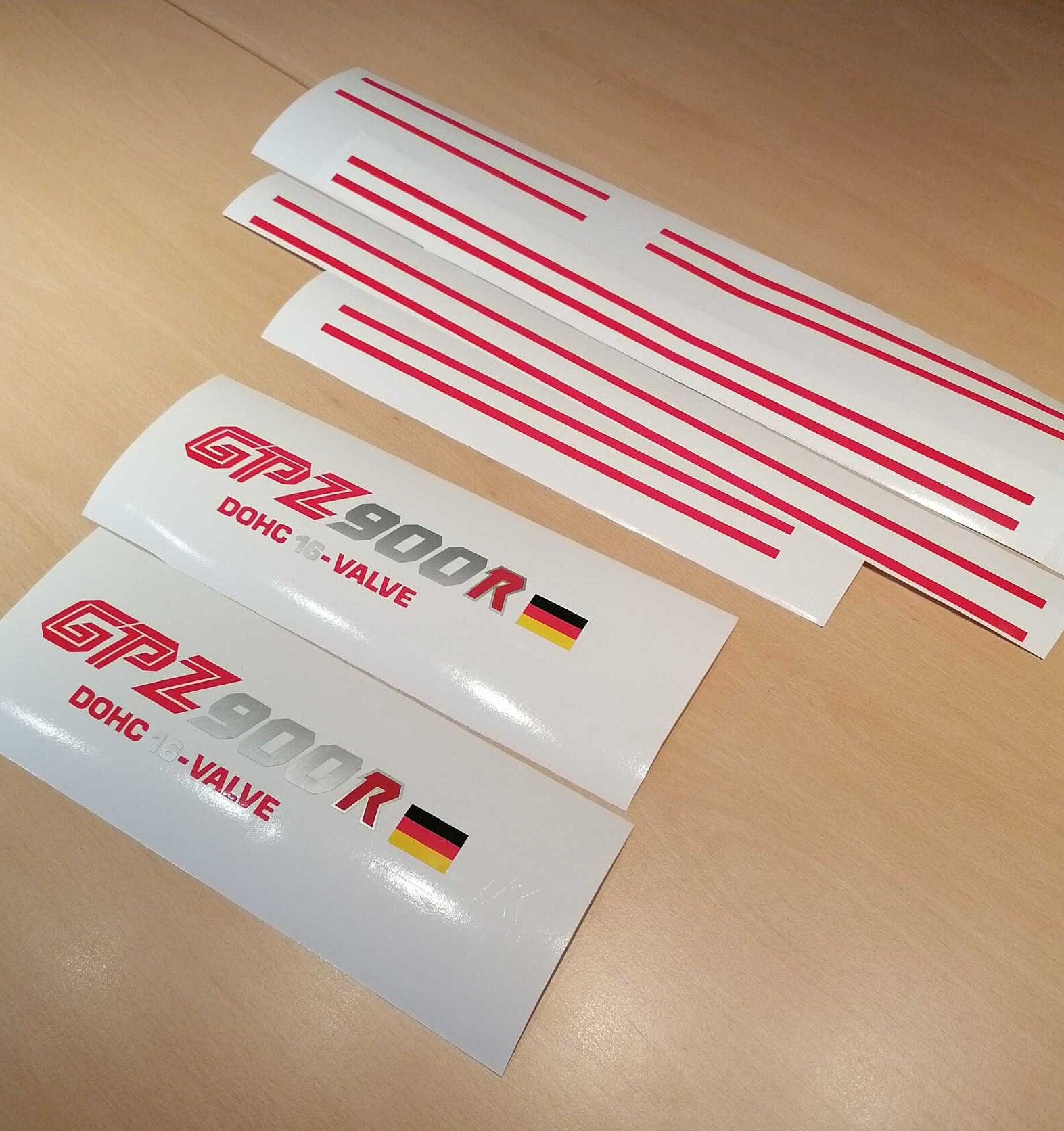 Kawasaki GPZ 900 R - ZX900A Baujahr 1988 Verkleidung Fairing Aufkleber ...