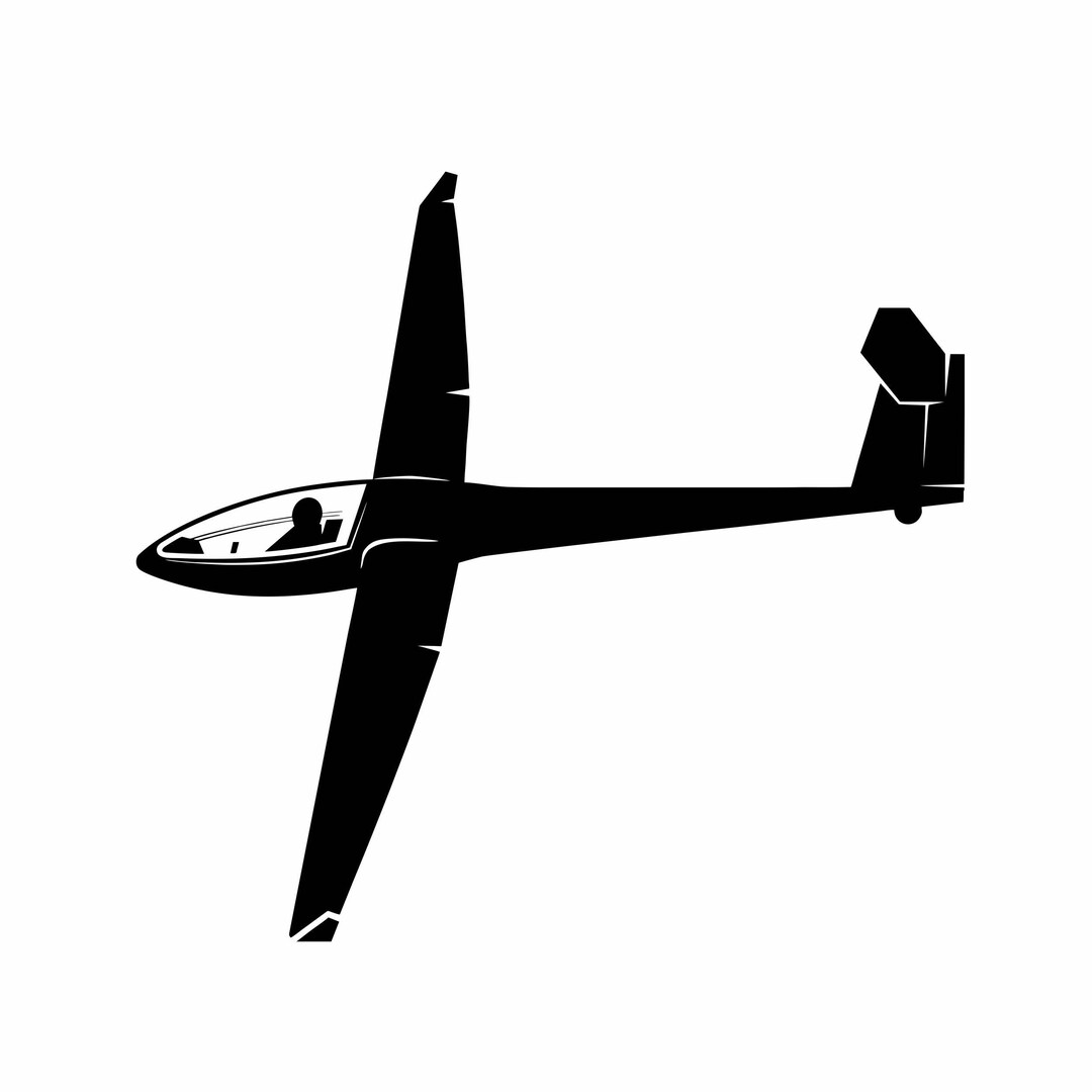 Glider Sticker 43 X 40 Cm Vehicle Lettering Transporter Hobby Leisure ...