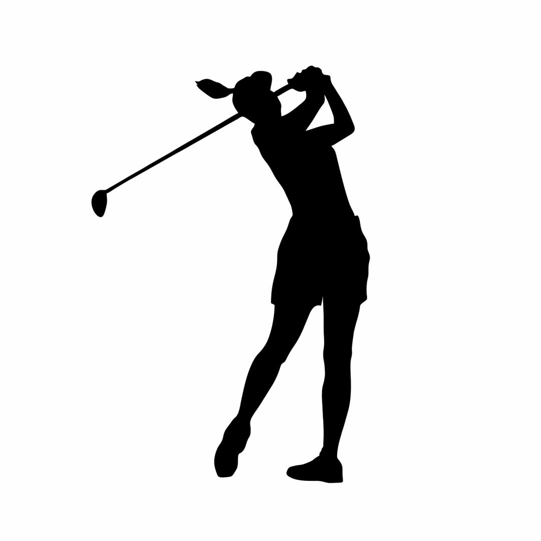 Golfer Sticker 8 X 12 Cm Exclusive Sticker - Motorhome Car Styling ...
