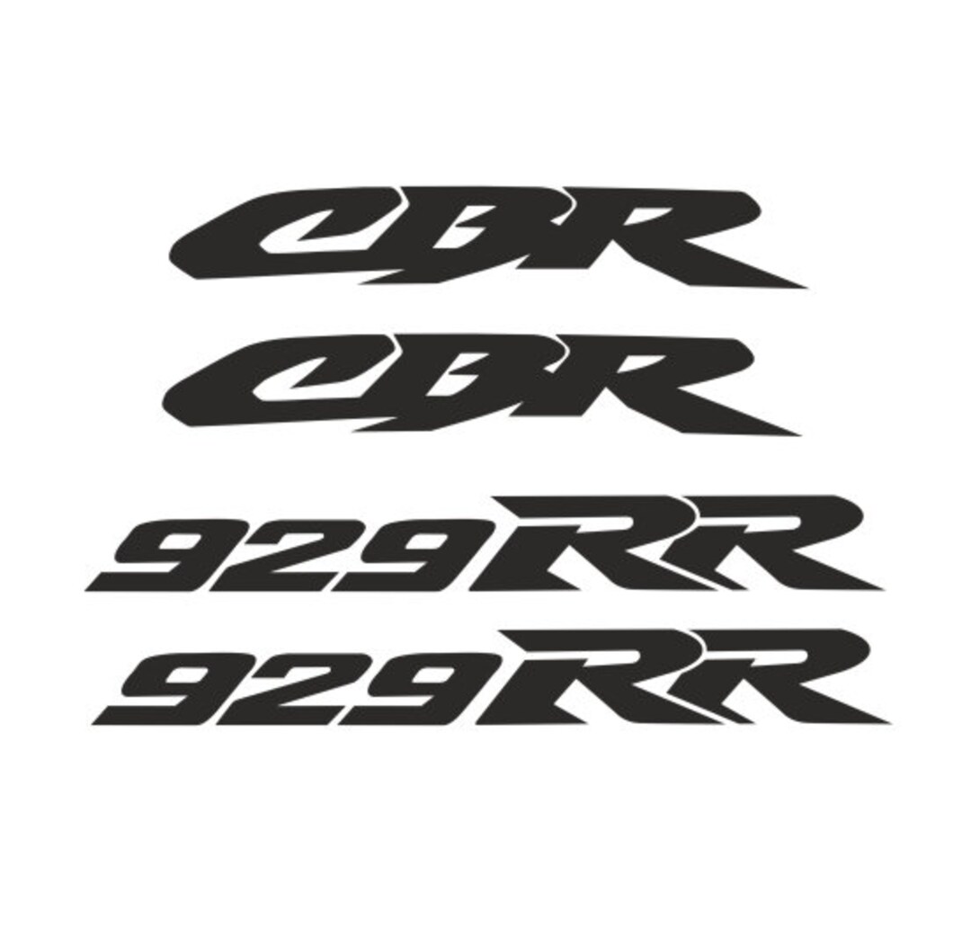 Honda CBR 929 RR Sticker Set, Racing Bike Motorcycle Lettering - Etsy