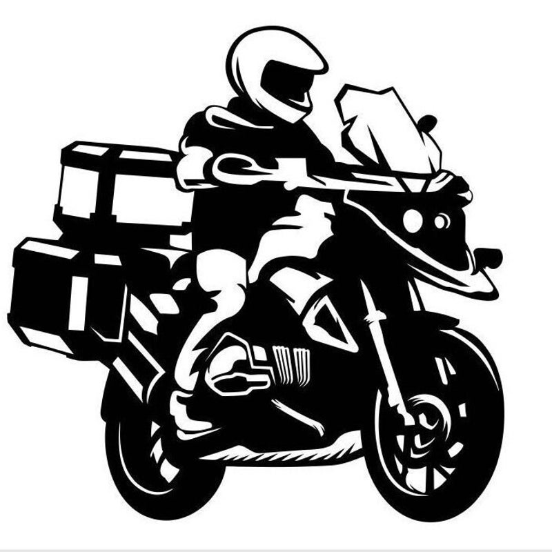 Adventure Motorcycle Sticker - Etsy