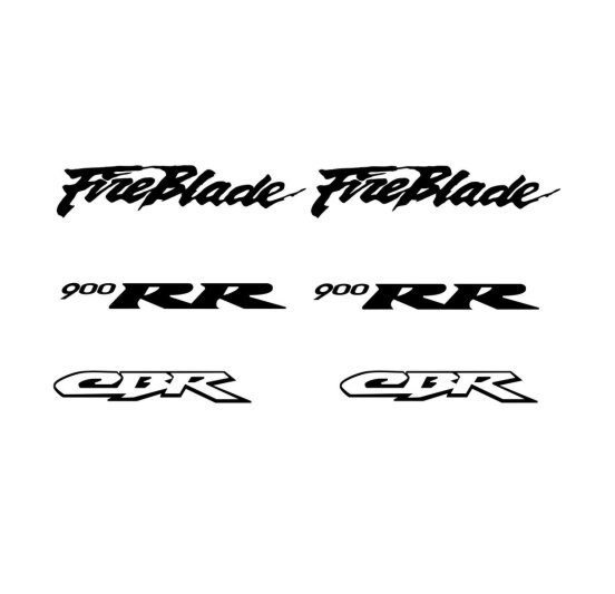 Honda CBR 900 RR Fireblade Sticker Set Decalset Decals Sticker ...