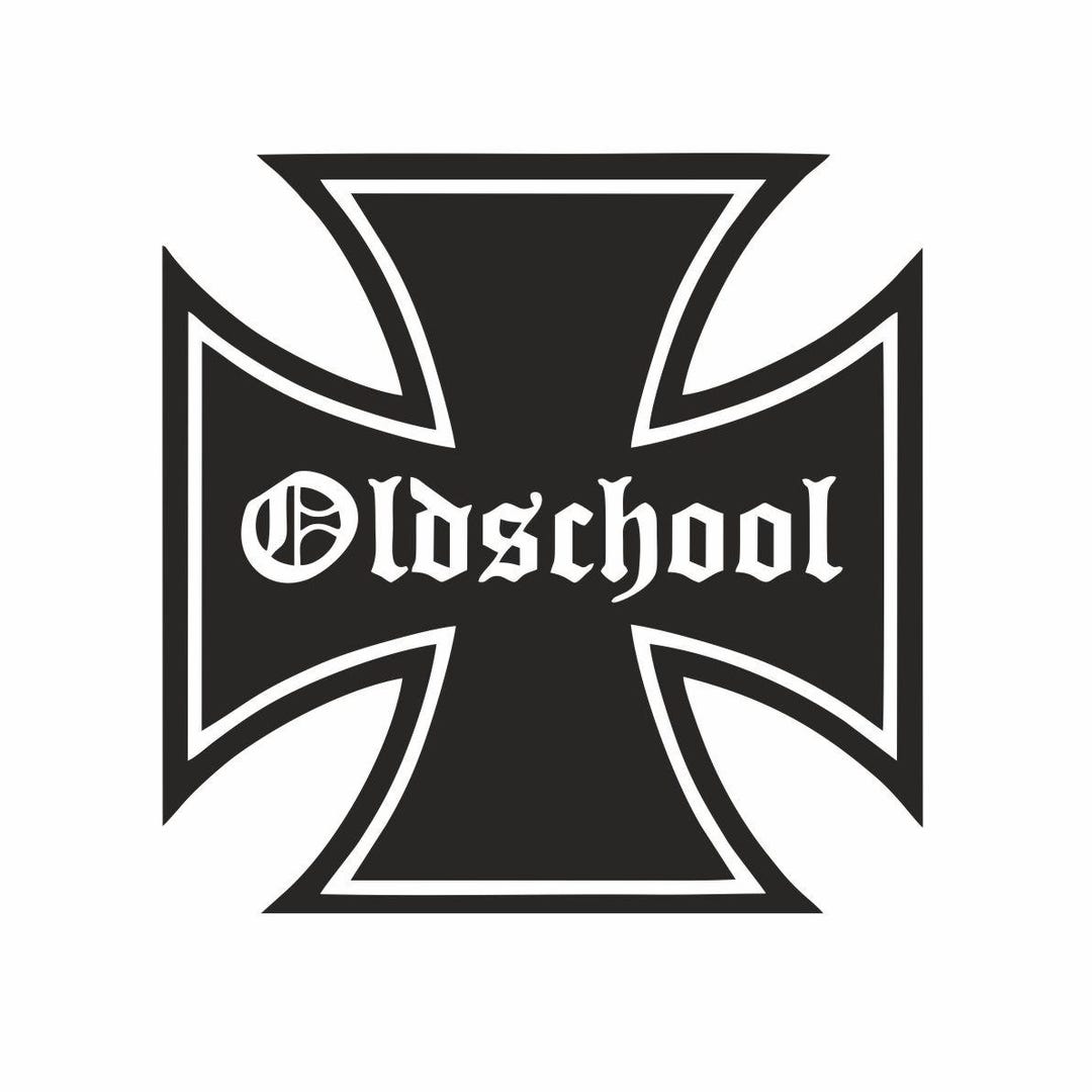 Iron Cross Old School Sticker Motorhome Bike and Car Style - Etsy