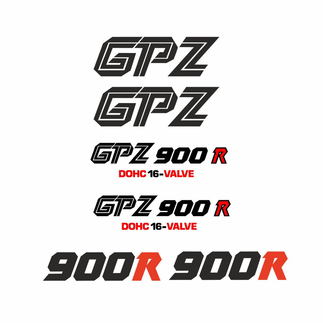 Kawasaki GPZ 900 R Sticker Decal - Classic Bike Parts - Classic Bike ...