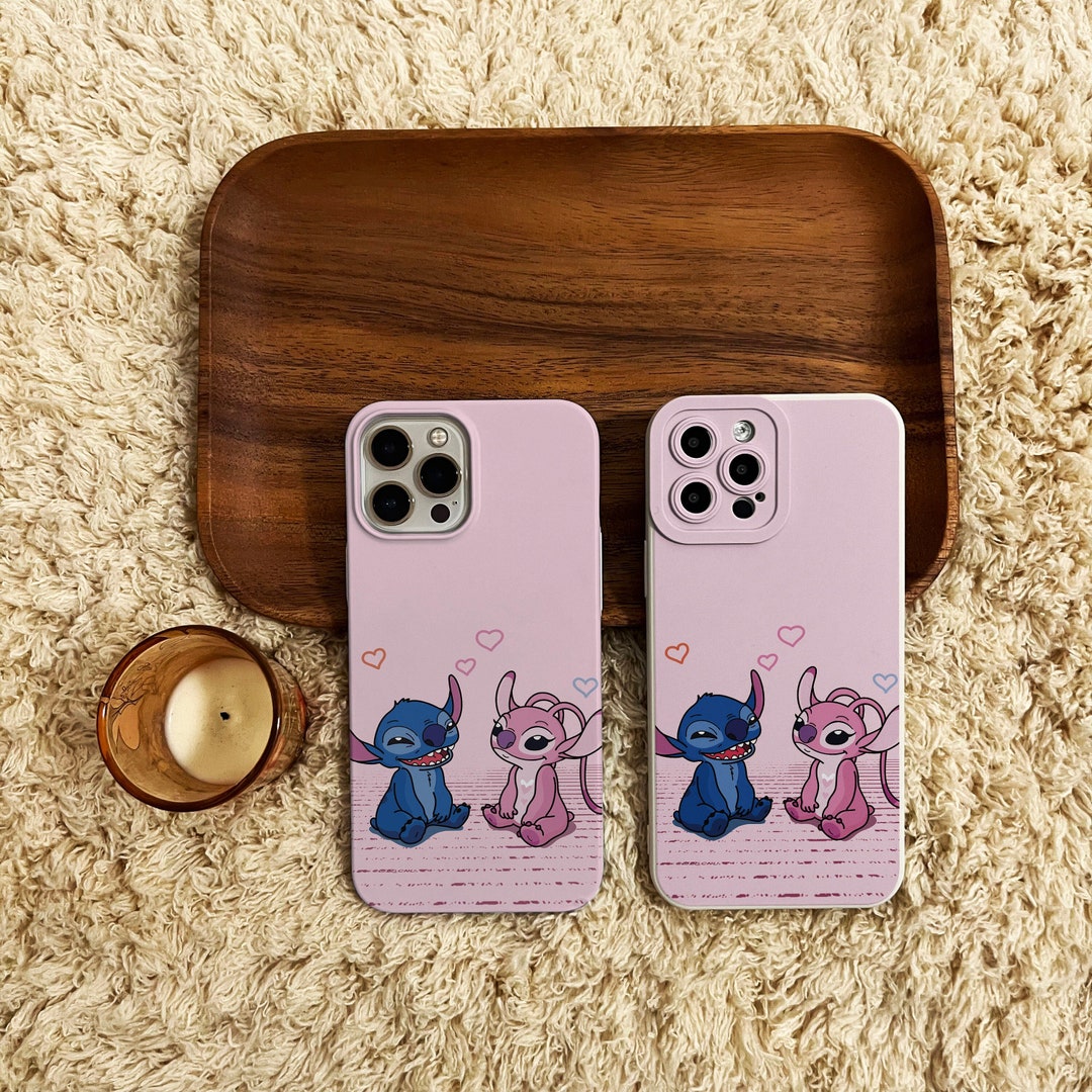 Pink Stitch and Angel Phone Case for iPhone 15 14 13 12 11 Pro Max ...