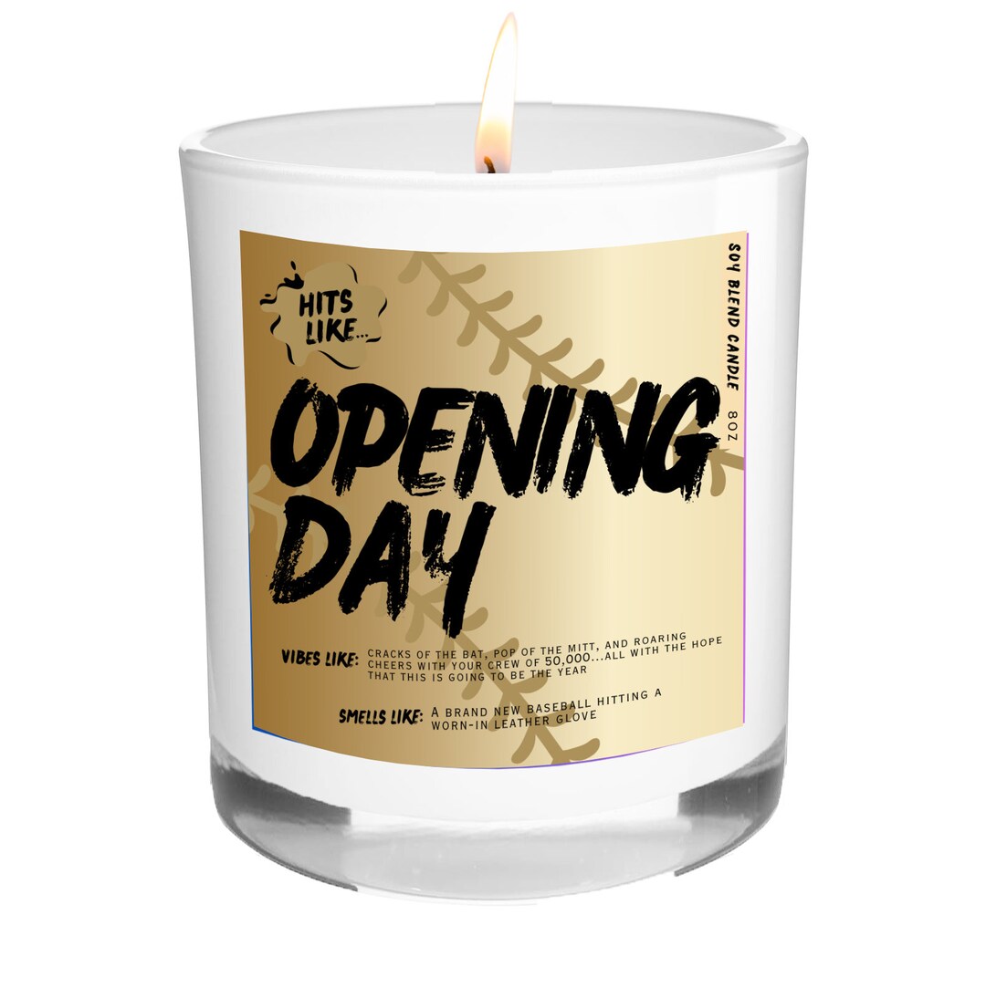 Hits Like...opening Day Candle - Etsy