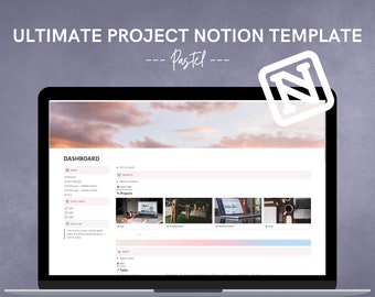 Project Planner Notion Template Goal Tracker to Do List Tracker Digital ...