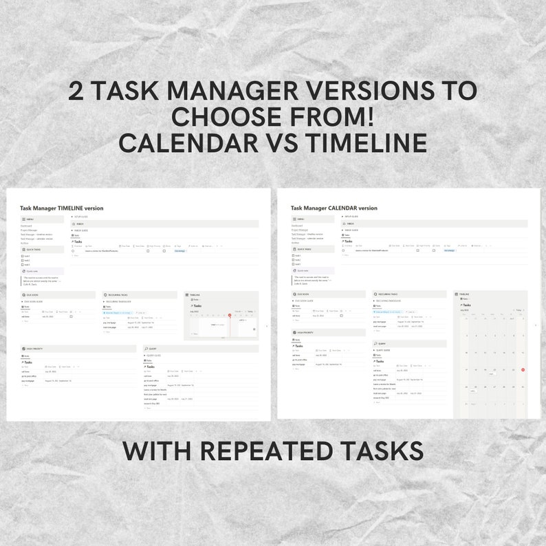 Project Planner Notion Template Goal Tracker to Do List - Etsy