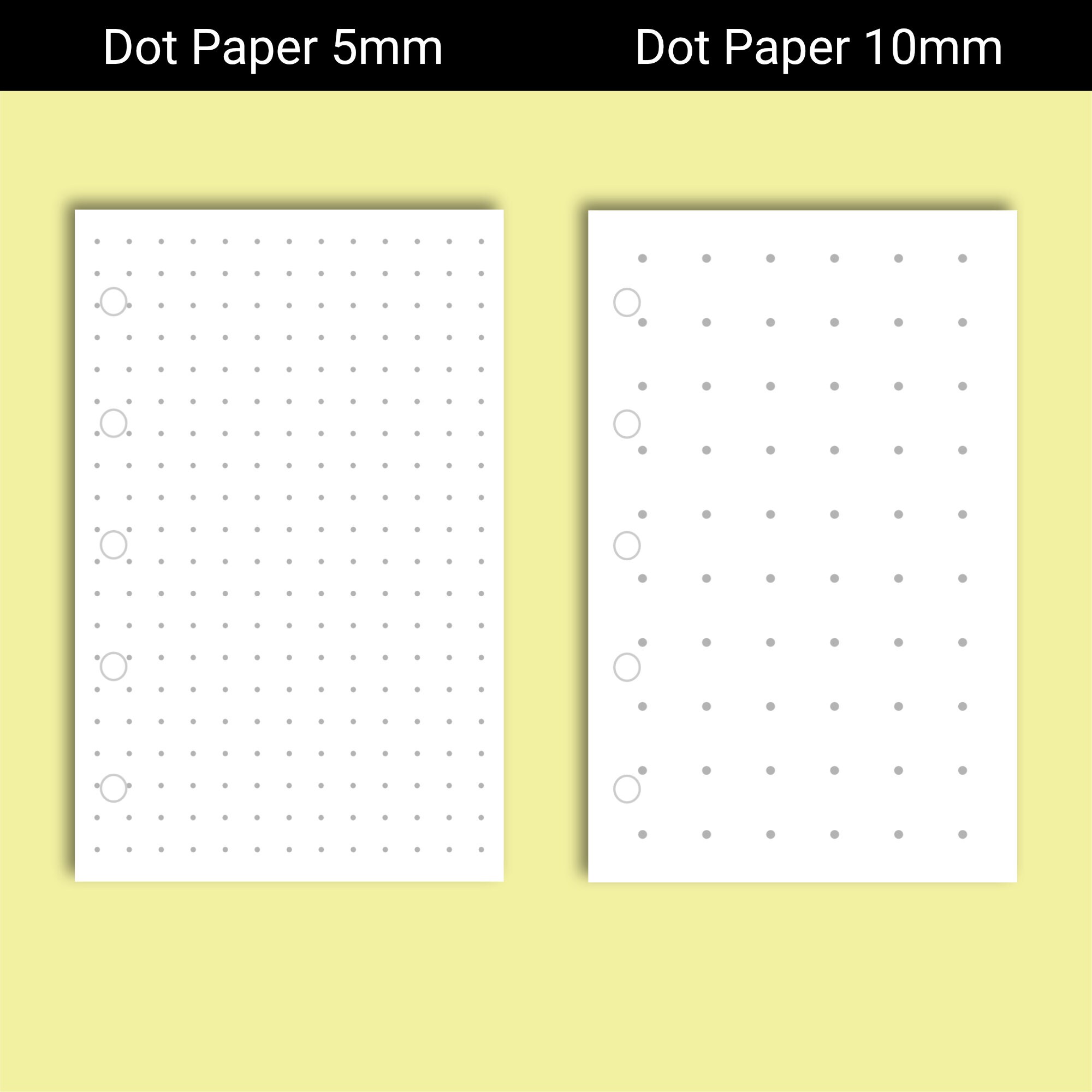 Filofax MINI Printable Paper + Hole Punch Marks | Printable Lined Paper ...
