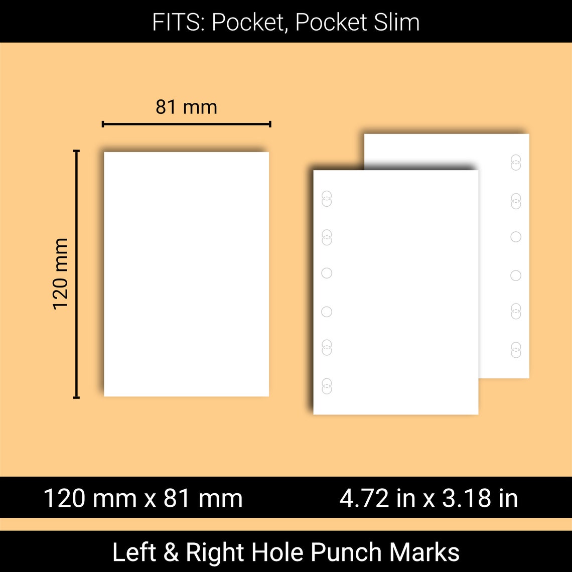 Filofax Pocket Printable Paper Hole Punch Marks Printable Lined Paper ...